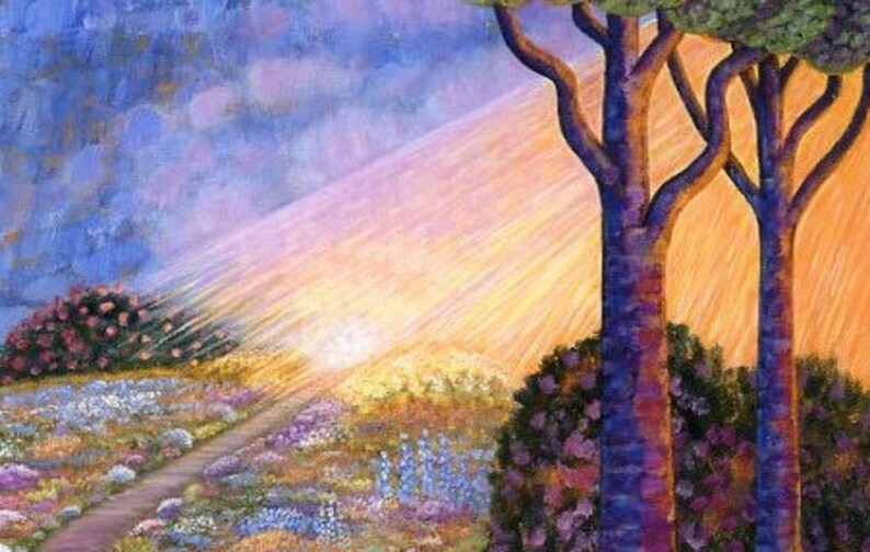 Christian Landscape Art Impressionist Landscape - Etsy