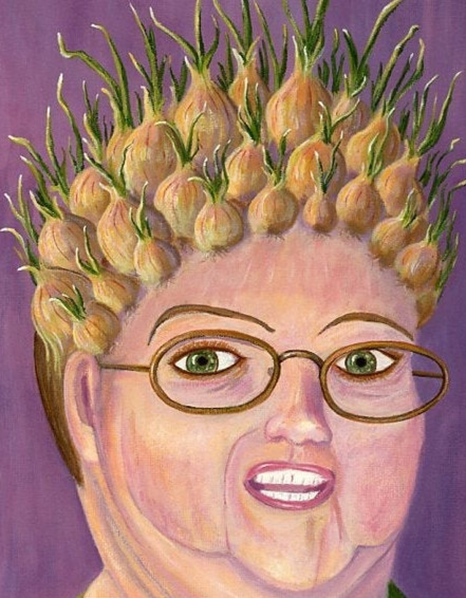 Vegetable Head Art Print - Vegetable Art Print - Folk Art Print - Funny ...