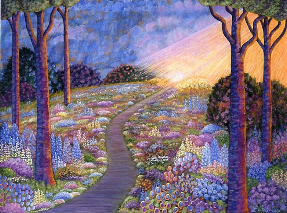 Christian Landscape Art Impressionist Landscape - Etsy