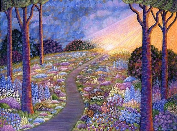 Christian Landscape Art Impressionist Landscape - Etsy