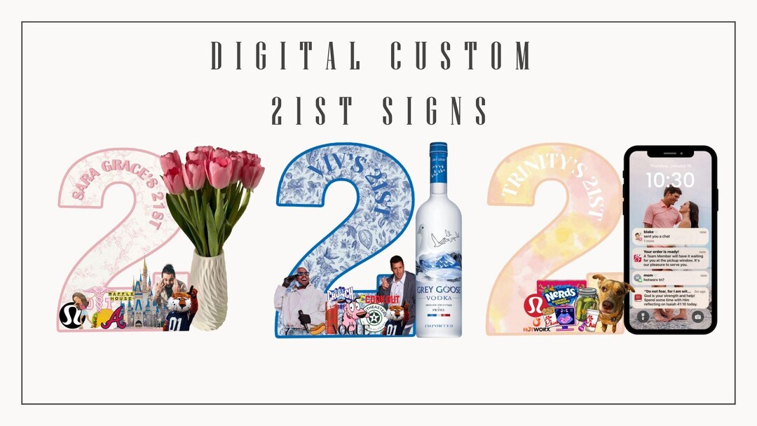 21st Birthday Sign (DIGITAL FILE) - Etsy