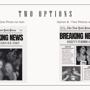 Custom Newspaper Print (DIGITAL FILE) - Etsy