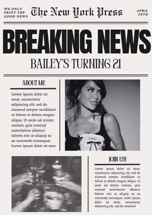 Custom Newspaper Print (DIGITAL FILE) - Etsy