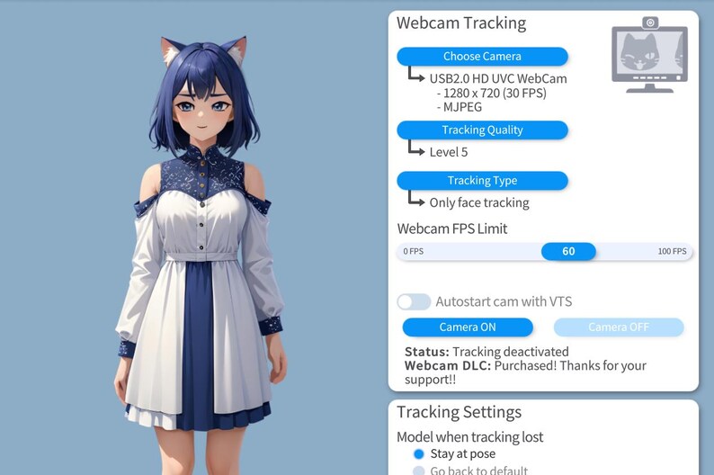 Customizable Neko Himeko Vtuber – Anime 2D Model (vtube Studio) - Etsy