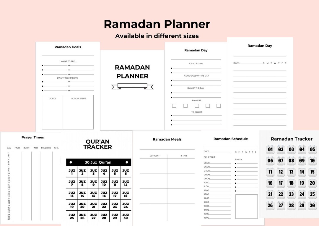 Ramadan Planner/ramadan Printable/ramadan Planner 2025/ramadan Planner ...