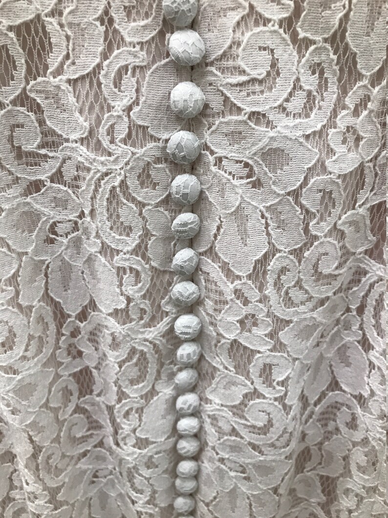 Ivory or White Bridal Buttons Decorative Lace Buttons Satin | Etsy