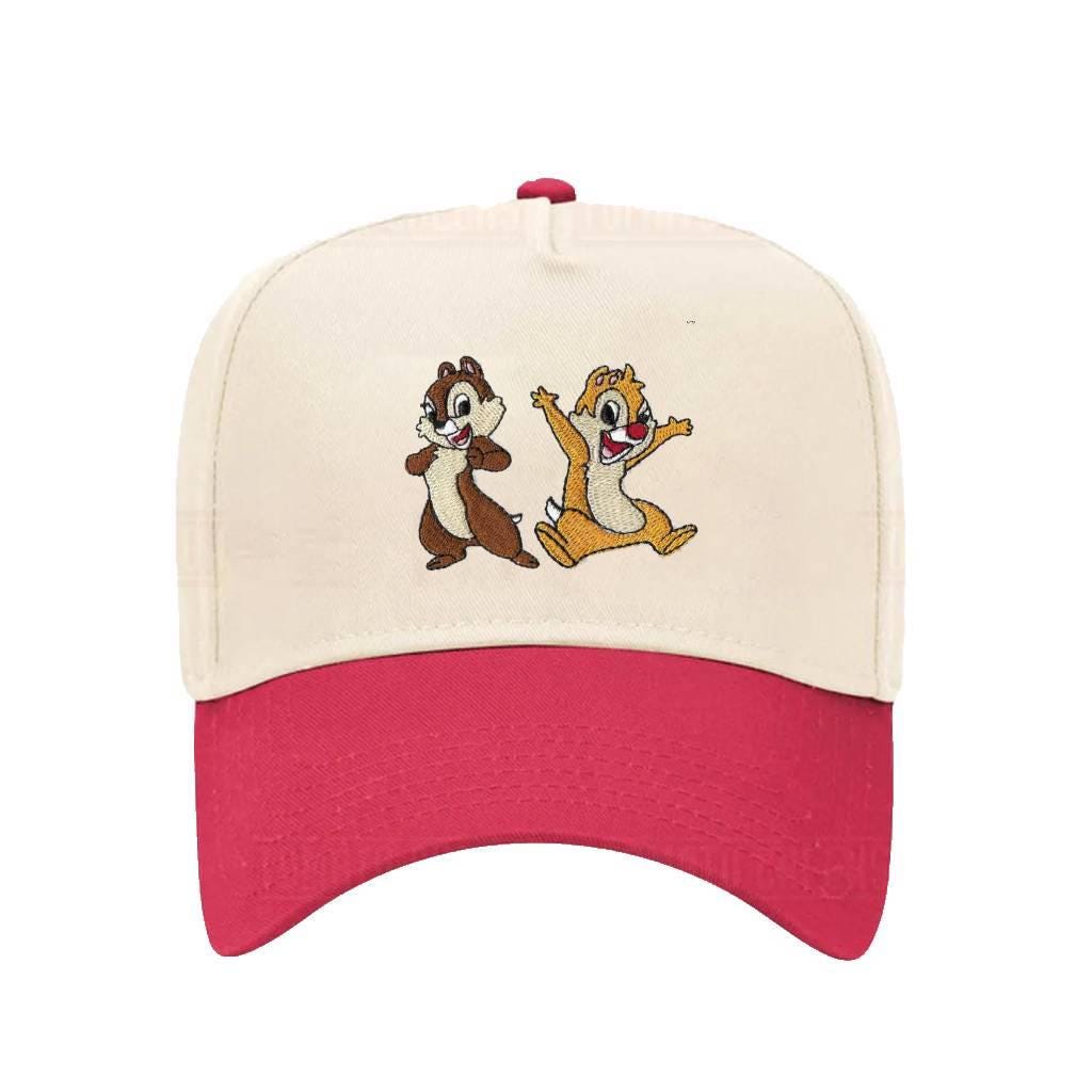 Disney Chip and Dale Hat, Cute Cartoon Embroidered Cap, Two-tone ...