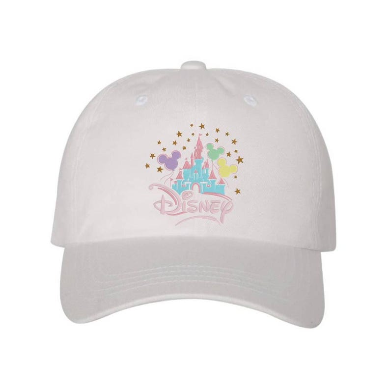 Disney Castle Mickey Balloon Embroidery Classic Hat, Disney Shirt ...