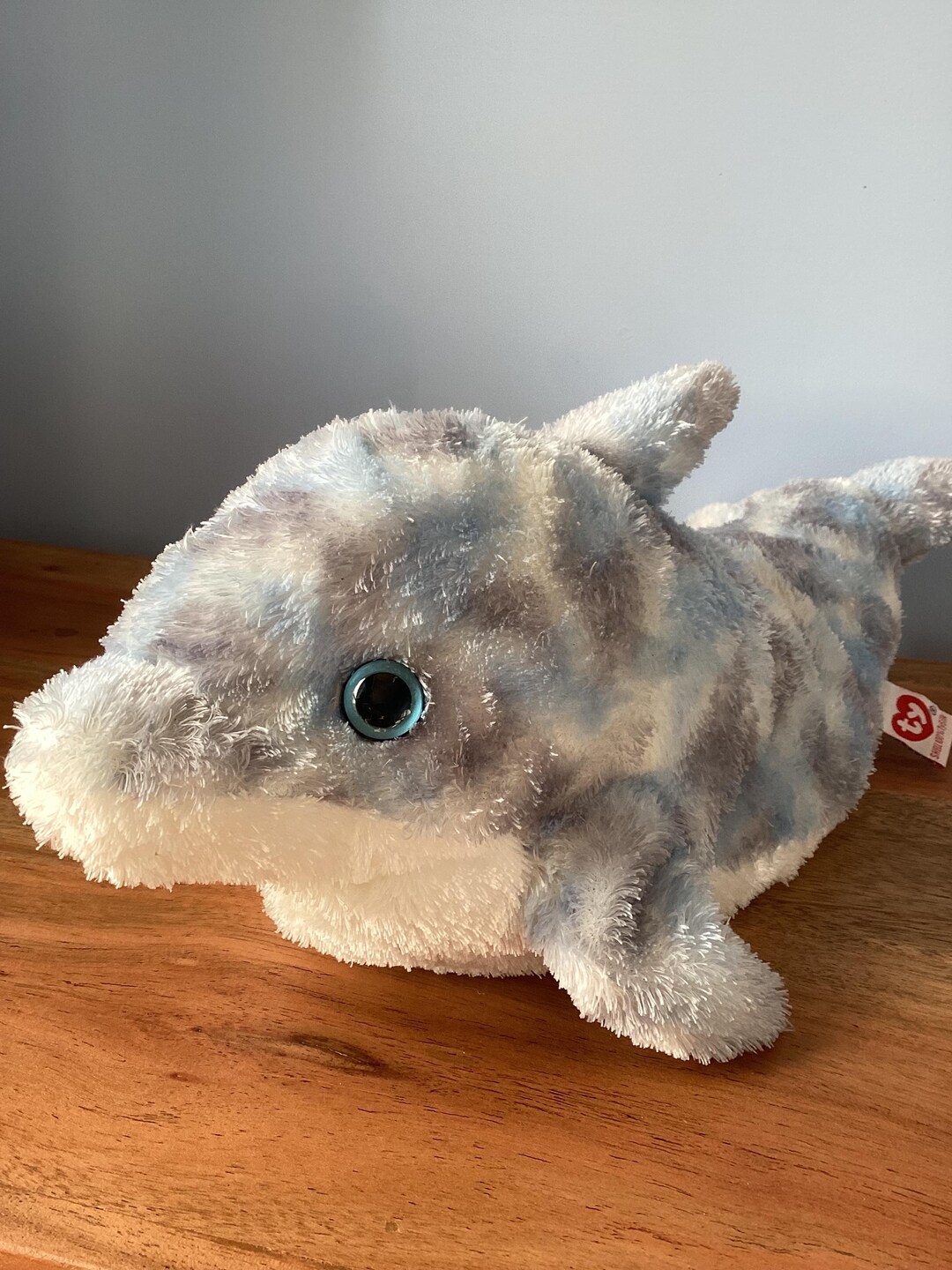 Vintage Blue Dolphin TY - Etsy