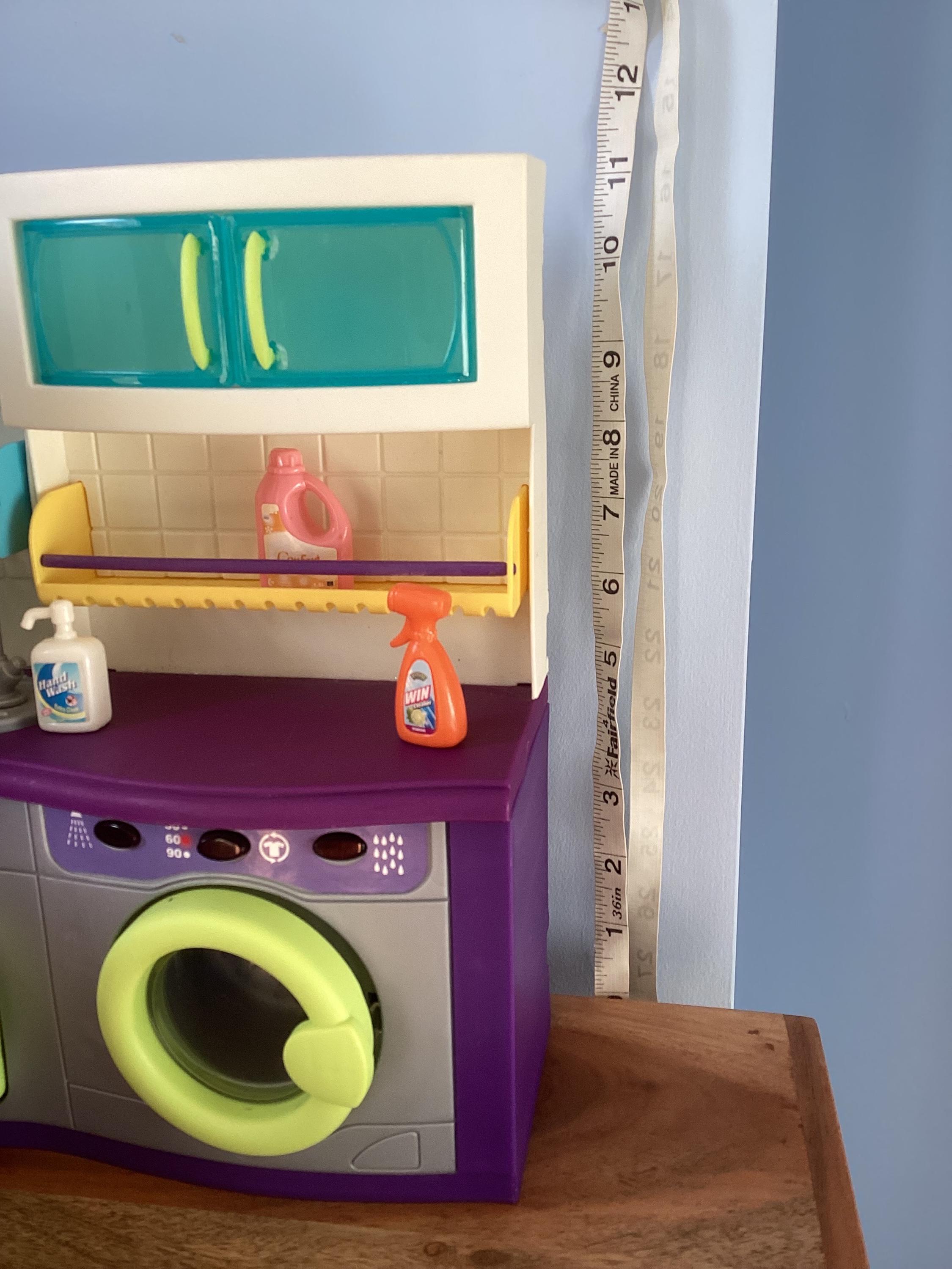 Vintage Barbie Dollhouse Size Kitchen Laundry Room Furniture With Sound ...