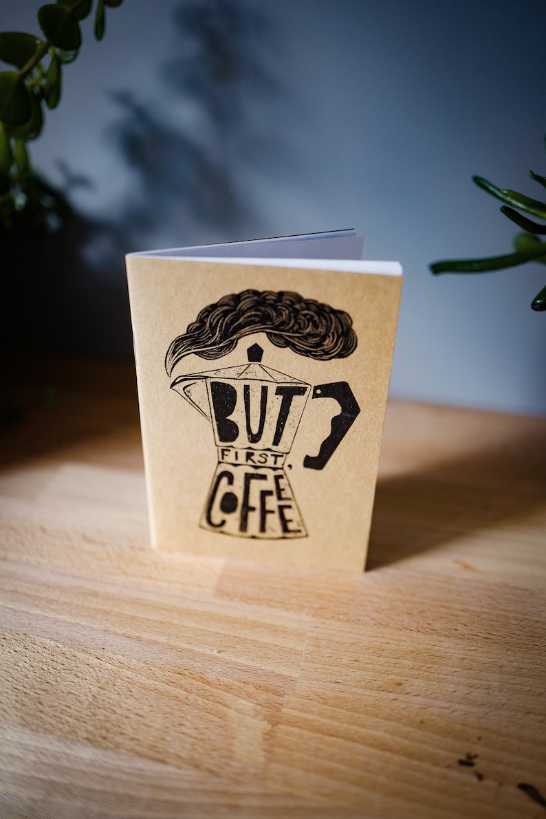 But First, Coffee - A6 Notebook / Sketchbook / Journal - Etsy
