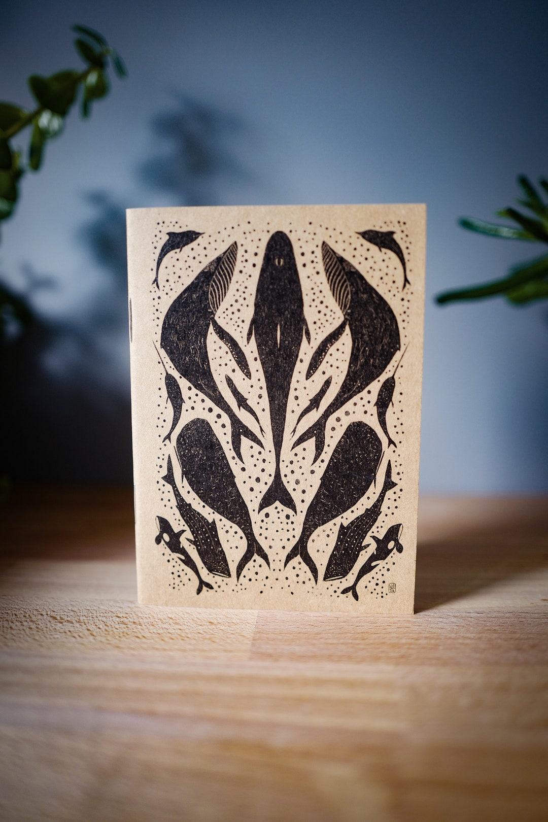 Symmetrical Whales - A6 Notebook / Sketchbook / Journal - Etsy