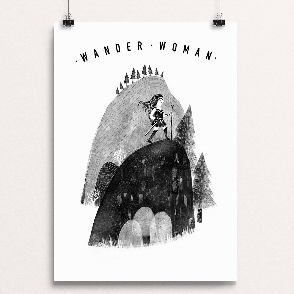Wander Woman 2017 Signed print | Etsy