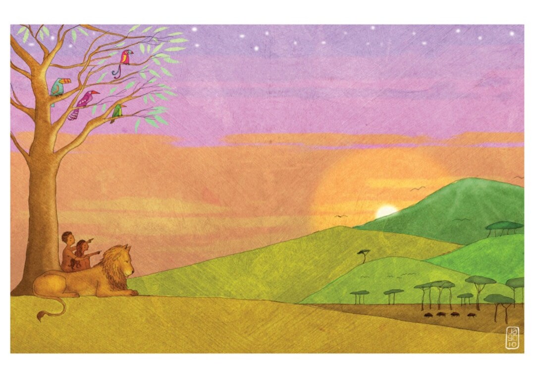 The Jesus Storybook Bible - Signed Giclee Print (page 26-27) - Etsy