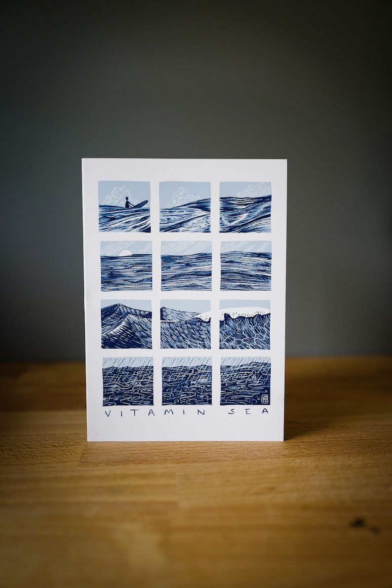 Vitamin Sea - Greetings Card - Etsy UK