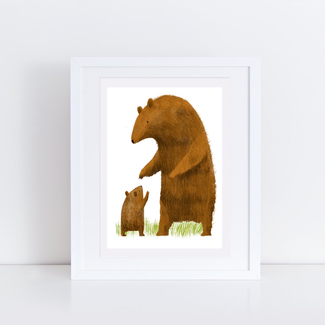 Bear and Cub - Signed Print - Etsy