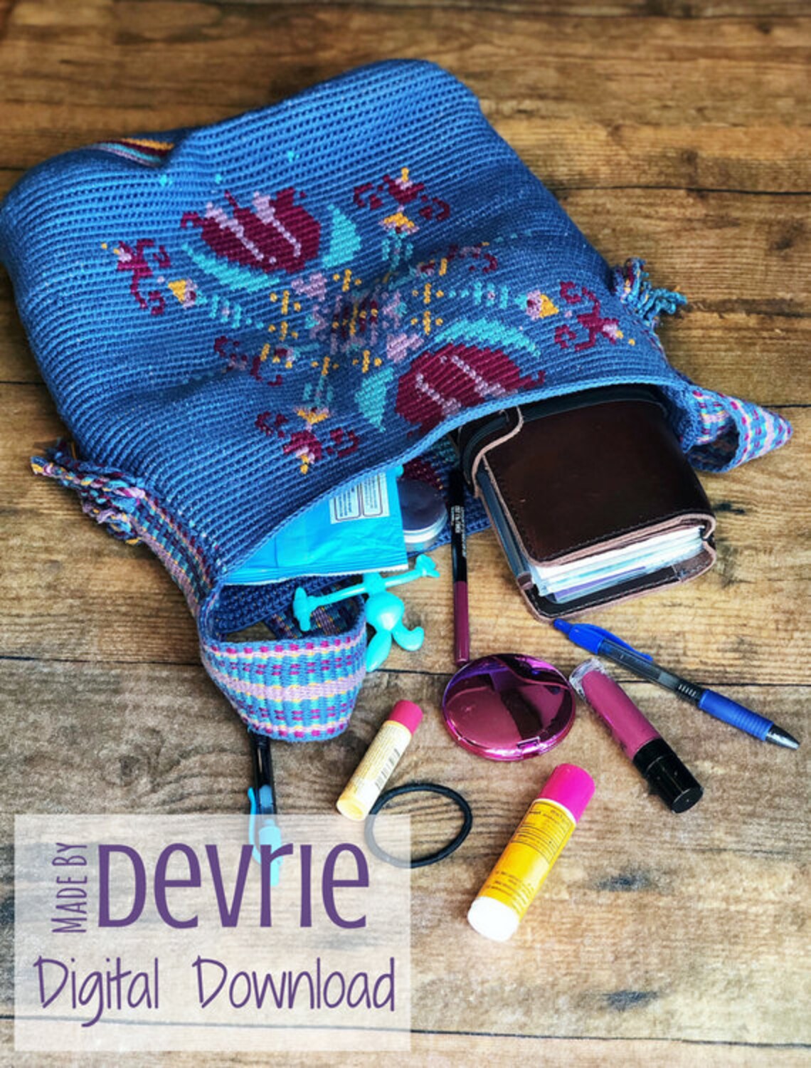 DIGITAL Download, Mochila Bag Pattern, Crochet Bag, Crochet Pattern ...