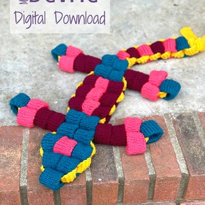 90s Bead Lizard Knitting Pattern, Lizard Pattern, Knit Toy Pattern ...