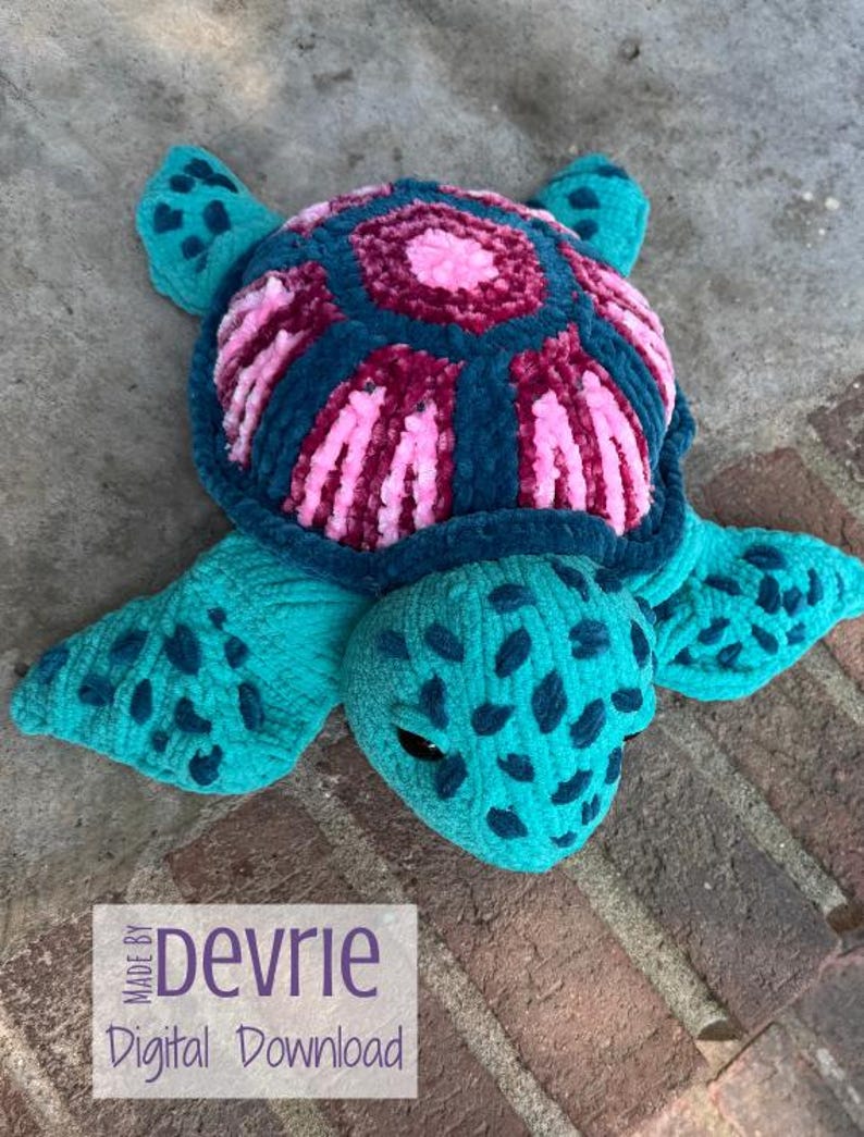 Knitted Sea Turtle, Chunky Yarn (PDF Pattern) - Etsy