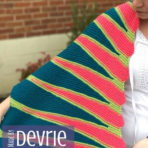 DIGITAL DOWNLOAD, Shawl Pattern, Knit Shawl, Color Work Shawl, Cowl ...