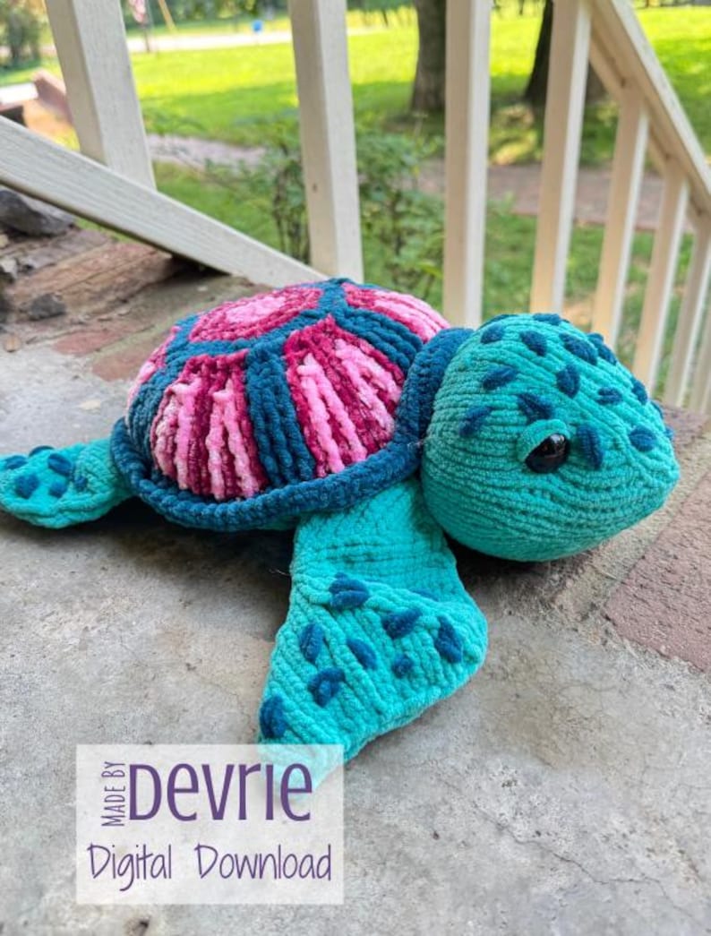 Knitted Sea Turtle, Chunky Yarn (PDF Pattern) - Etsy