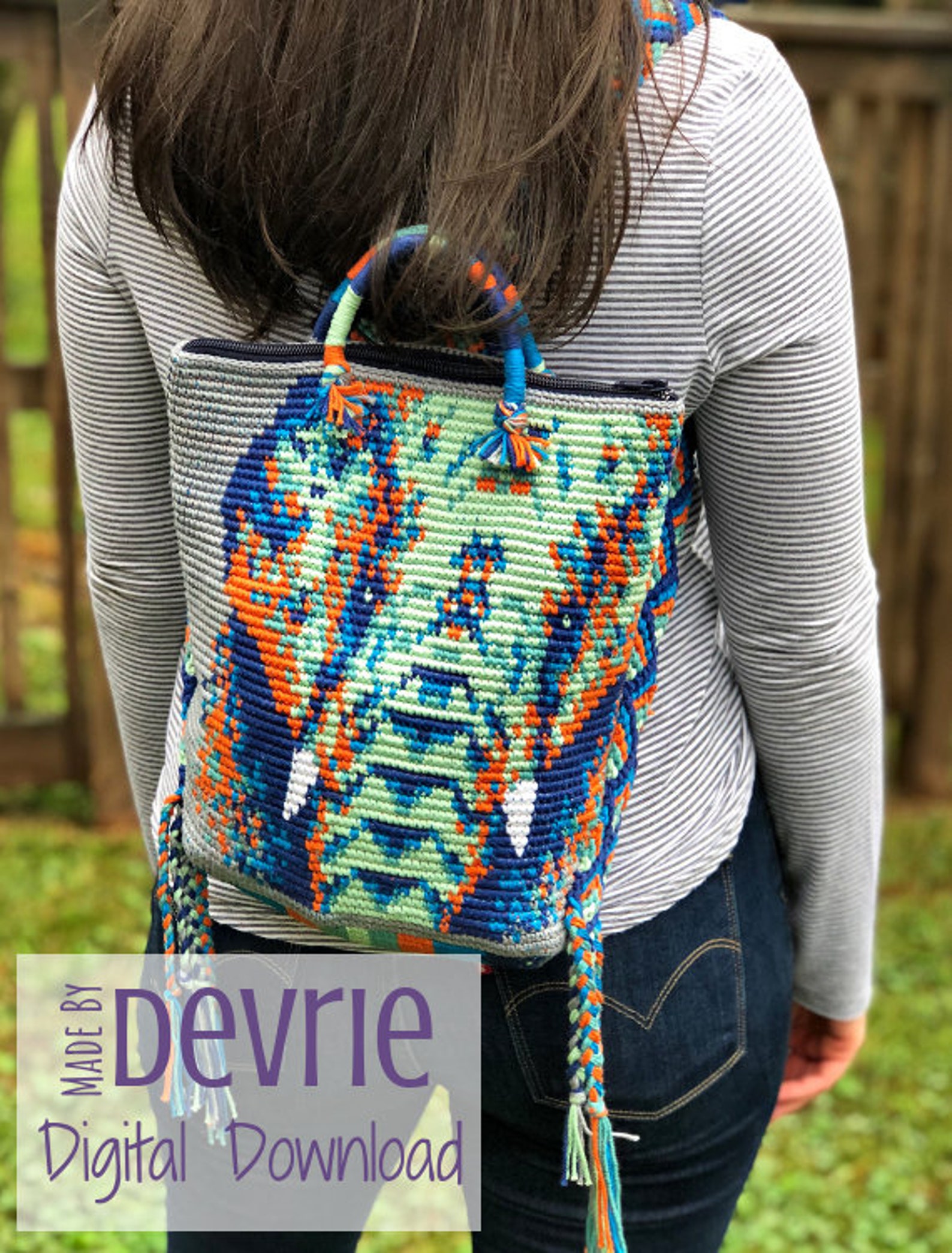 Mochila Bag Pattern, Crochet Backpack, Crochet Bag, Tapestry Crochet ...