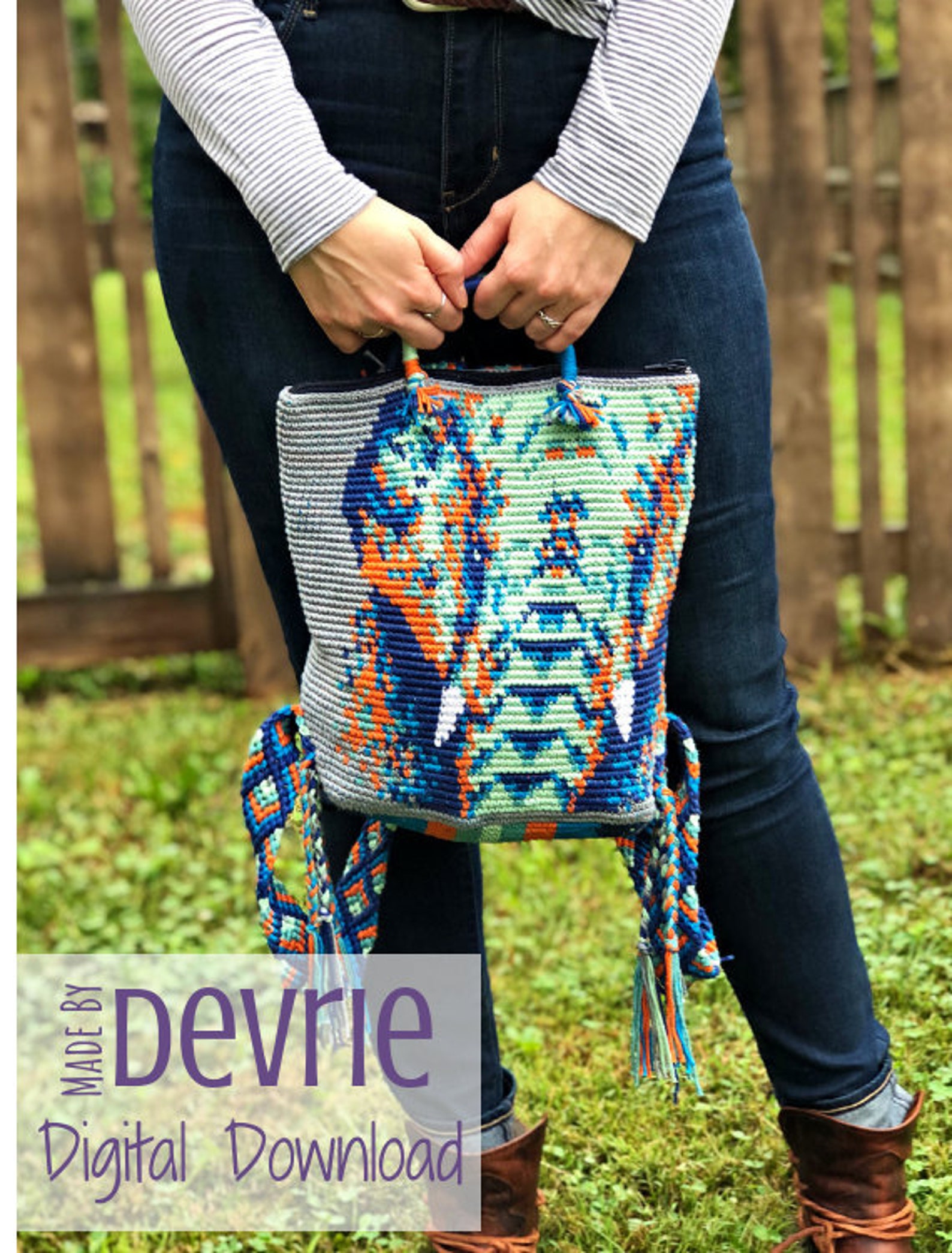 Mochila Bag Pattern, Crochet Backpack, Crochet Bag, Tapestry Crochet ...