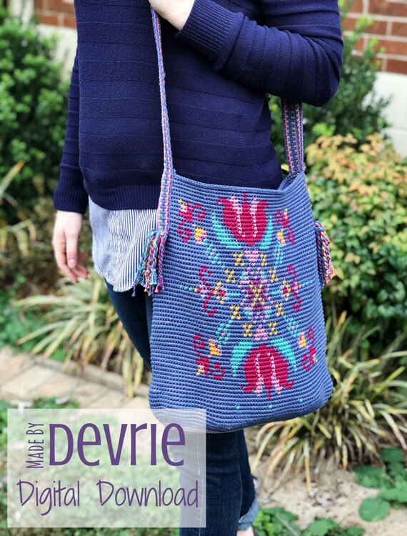 DIGITAL Download, Mochila Bag Pattern, Crochet Bag, Crochet Pattern ...