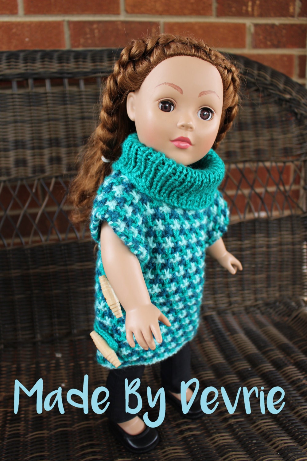 18 Inch Doll Clothes, KNITTING PATTERN, Doll Sweater, Knitted Doll ...