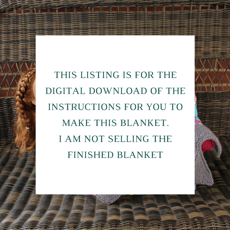 DIGITAL Download knit doll blanket Knitting PATTERN knit | Etsy