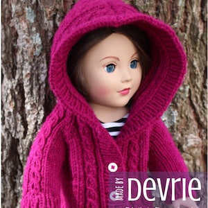 DIGITAL Download, 18 Inch Doll Clothes, KNITTING PATTERN, Knit Doll ...