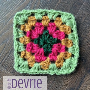 Knitting Pattern for a Granny Square, Granny Square Pattern ...