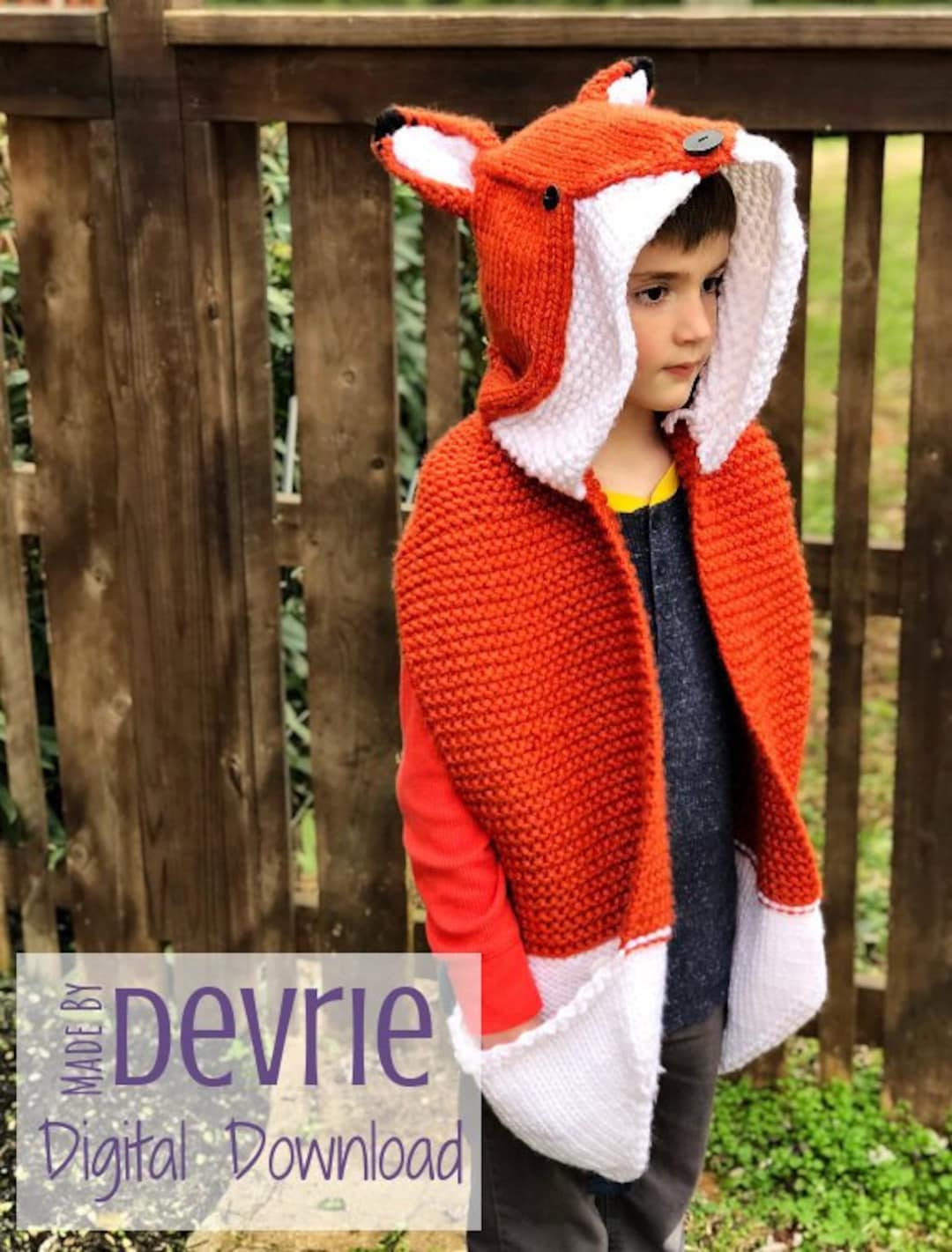Fox Hood, Fox Cowl, Knit Hood, Hooded Scarf, Hooded Blanket, Fox Hat ...