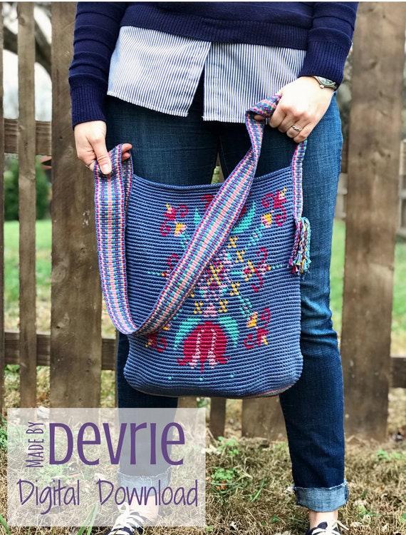 DIGITAL Download, Mochila Bag Pattern, Crochet Bag, Crochet Pattern ...