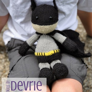 Superhero Toy. Knit Toy, Knitting Pattern, Comic Superhero, Knit ...