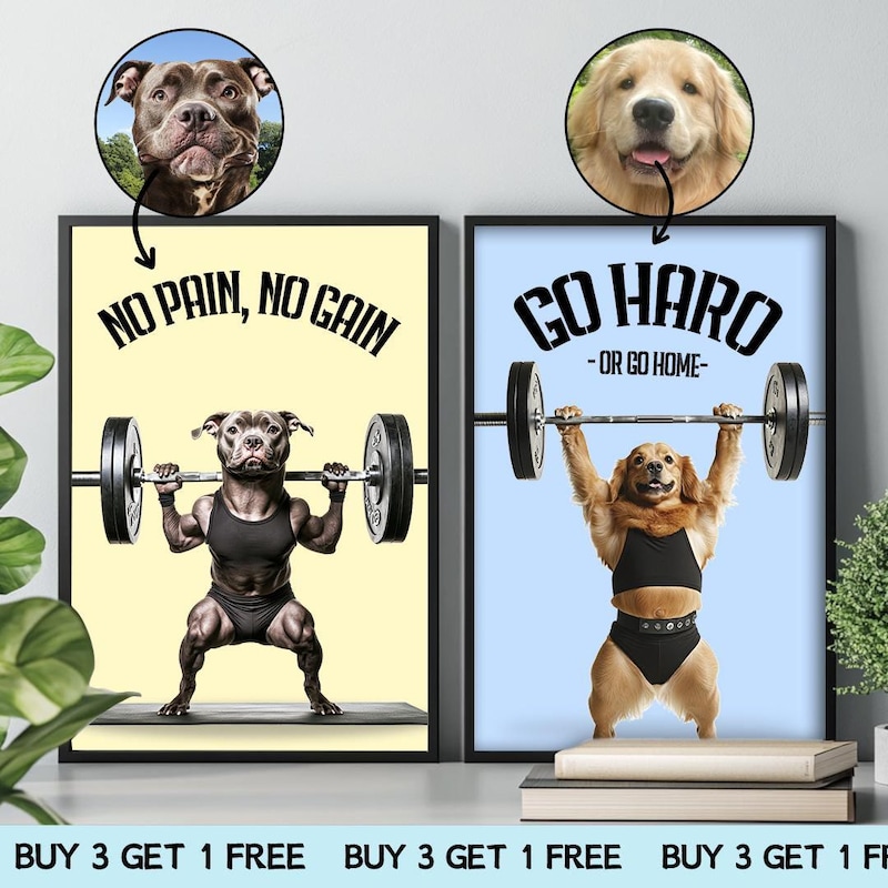 Custom Dog Gym Poster - Etsy