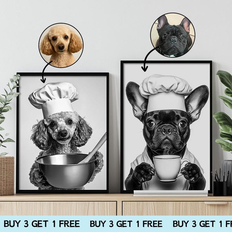 Pet Chef Wall Art - Etsy UK