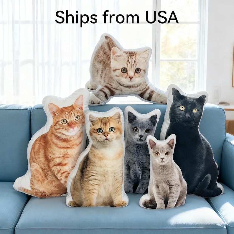 Personalized Pet Pillow | Custom Dog Cat Cushion Gift | Handmade Plush ...