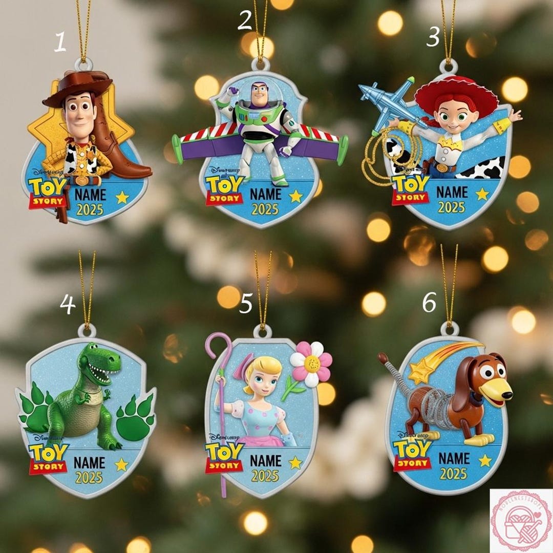 Personalized Toy Story Acrylic Christmas Ornament, Toy Story Ornament ...