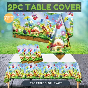 Set Pikmin Game Tableware Hanging Swirls Honeycomb Banner Bracelets ...