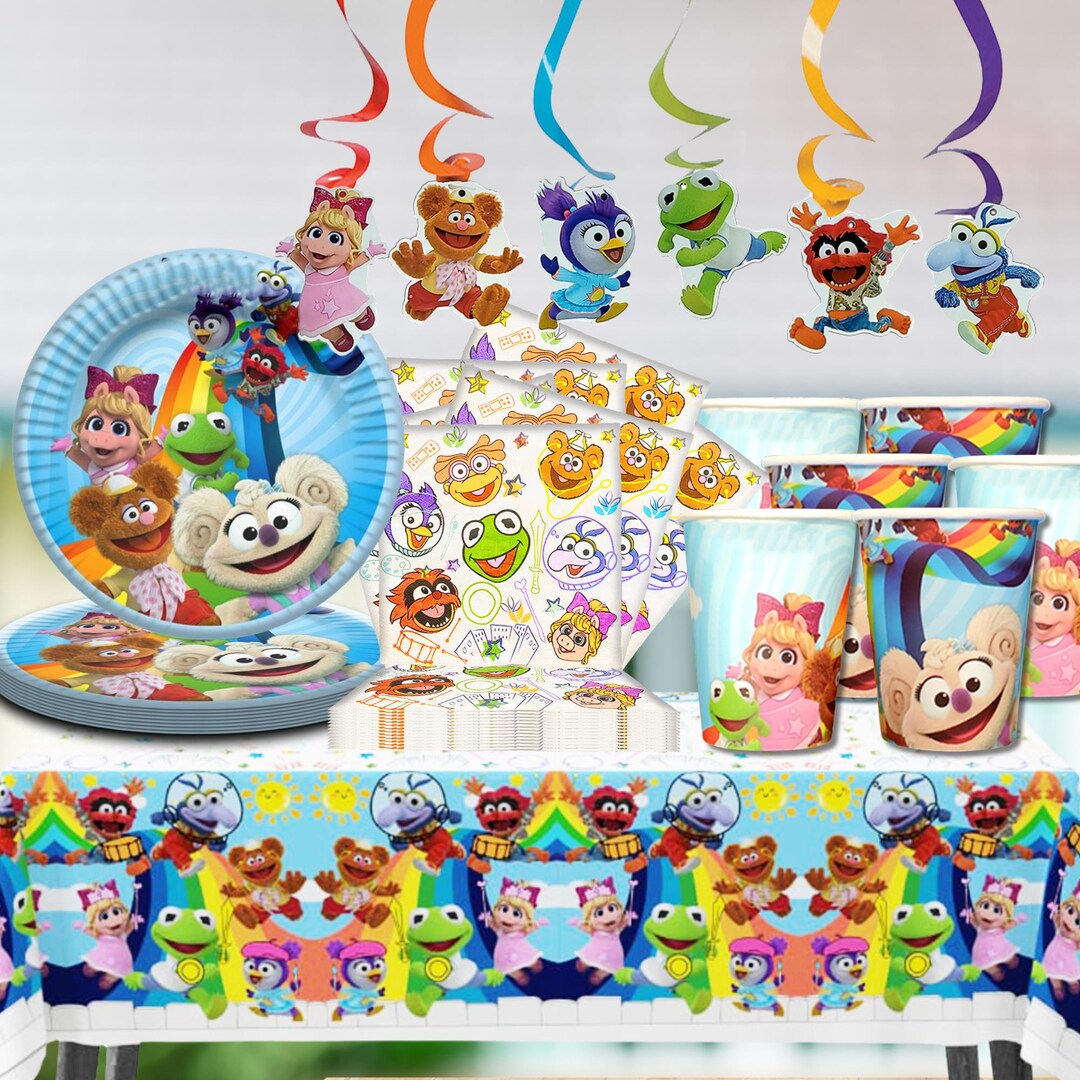 Set Tableware Muppet Babies Hanging Swirls Honeycomb Banner Bracelets ...