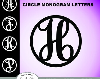 Circle letters | Etsy