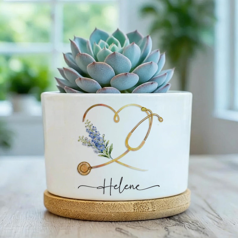 Floral Stethoscope Planter - Etsy Canada
