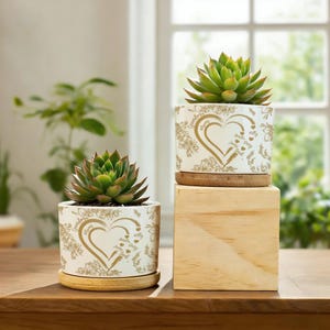 Personalized Mom and Grandma Heart Plant Pot, Custom Mum-nana ...