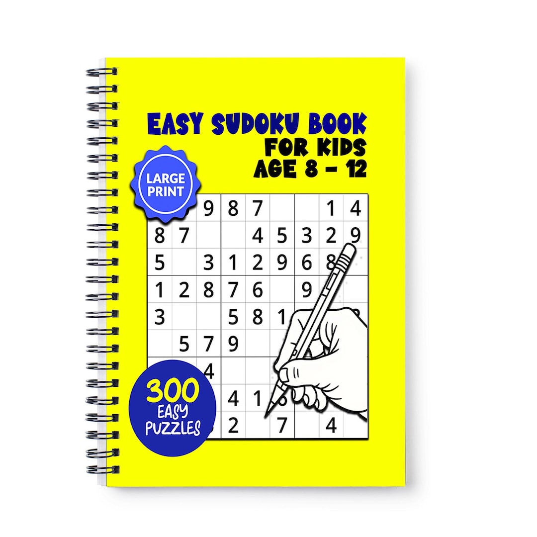 Easy Sudoku Book for Kids | 300 Sudoku Puzzles | Large Print Printable ...