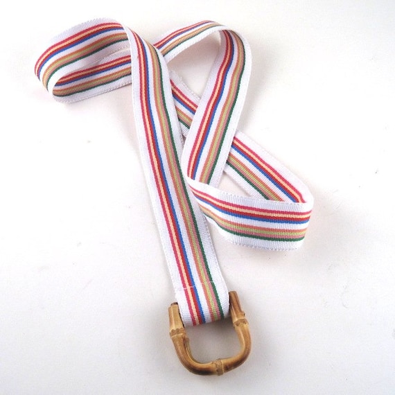 vintage ribbon belt - grosgrain ribbon belt - preppy … - Gem