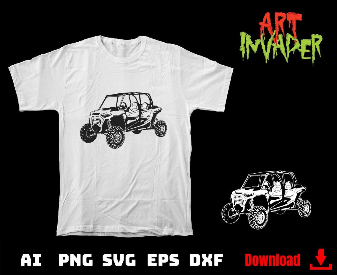 Polaris RZR Svg, Polaris Vector Illustration Svg Cutfile Digital ...