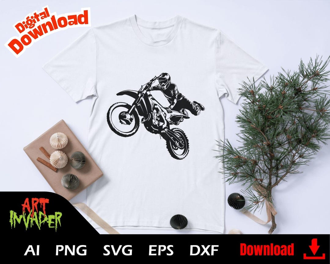Motocross Freestyle Svg, Dirt Bike Clipart, Digital Download, Motor ...