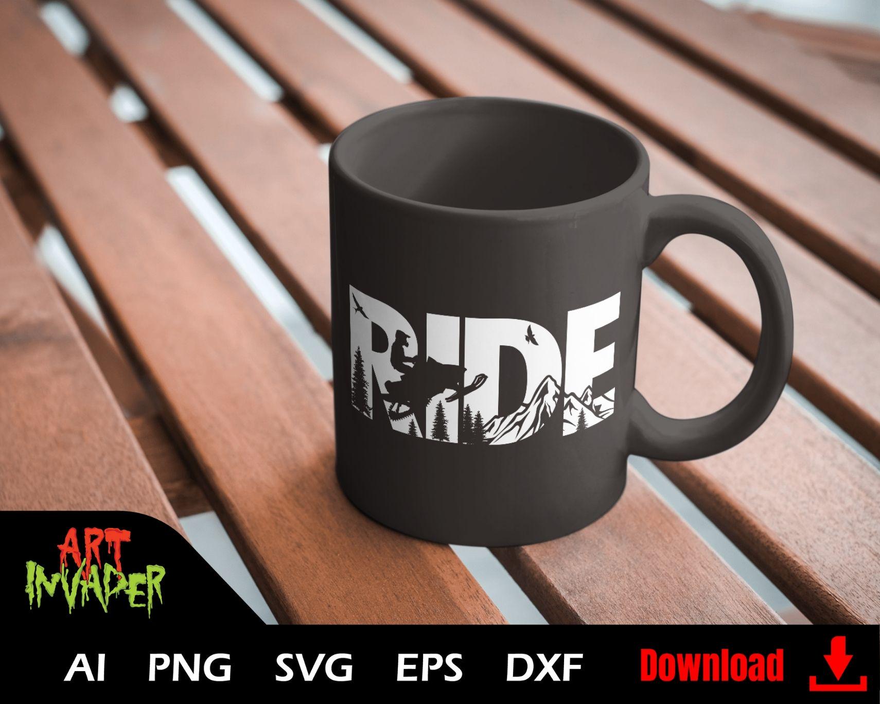 Snowmobile Ride Svg, Png Clipart Files, Winter Sport Season Graphic ...