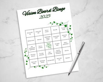 2025 Bingo Card New Years Resolution Manifestation Bingo Card 2025 Goal ...